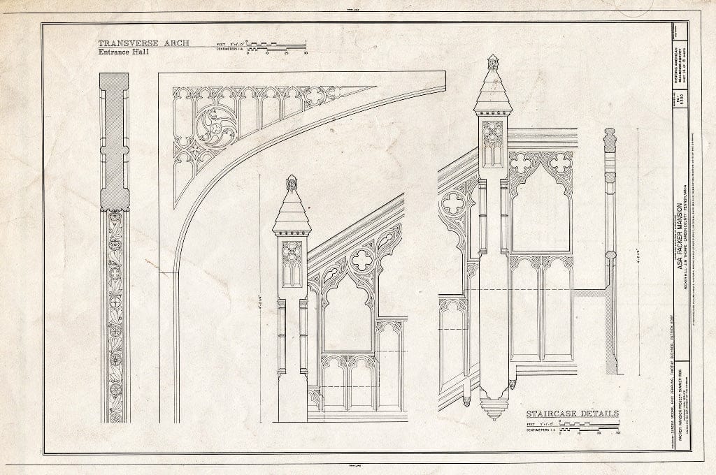 Blueprint HABS PA,13-JIMTH,7- (Sheet 14 of 15) - ASA Packer Mansion, P ...