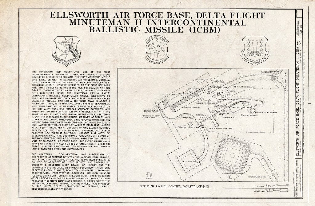 Blueprint HAER SD-50 (Sheet 1 of 4) - Ellsworth Air Force Base, Delta ...