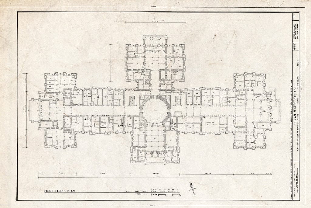 Blueprint HABS TEX,227-AUST,13- (Sheet 10 of 79) - Texas State Capitol ...