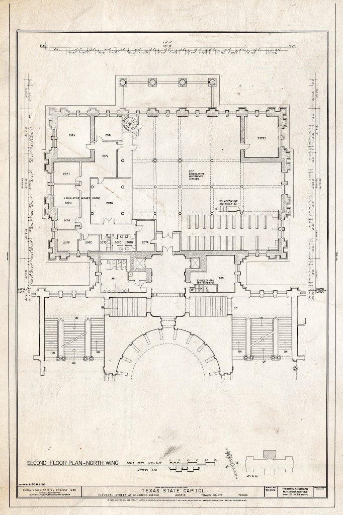 Blueprint HABS TEX,227-AUST,13- (Sheet 25 of 79) - Texas State Capitol ...