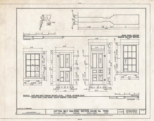 Blueprint HABS TEX,220-GRA,1- (Sheet 5 of 6) - Cotton Belt Railroad Se ...