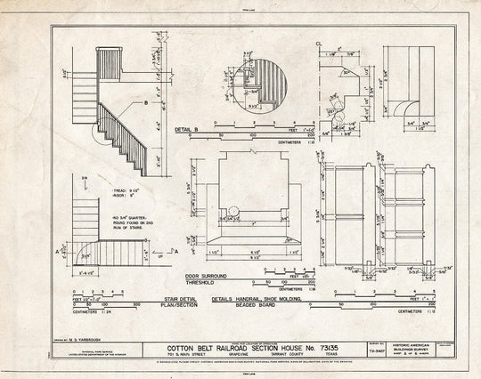 Blueprint HABS TEX,220-GRA,1- (Sheet 6 of 6) - Cotton Belt Railroad Se ...