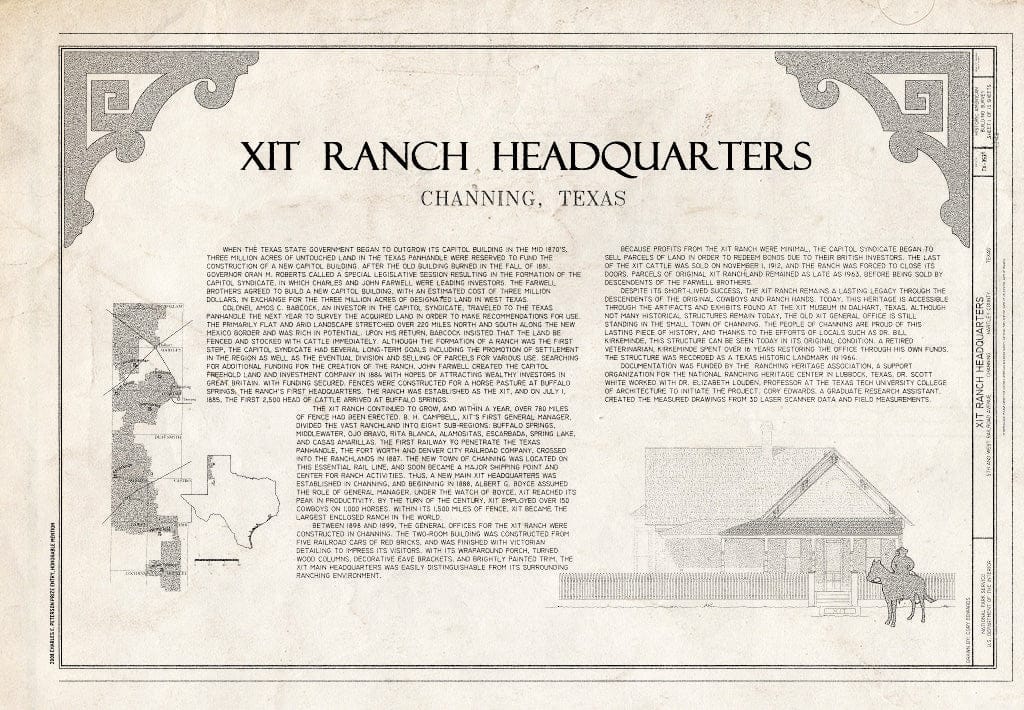 Blueprint Statement of Significance - XIT Ranch Headquarters, Fifth an ...