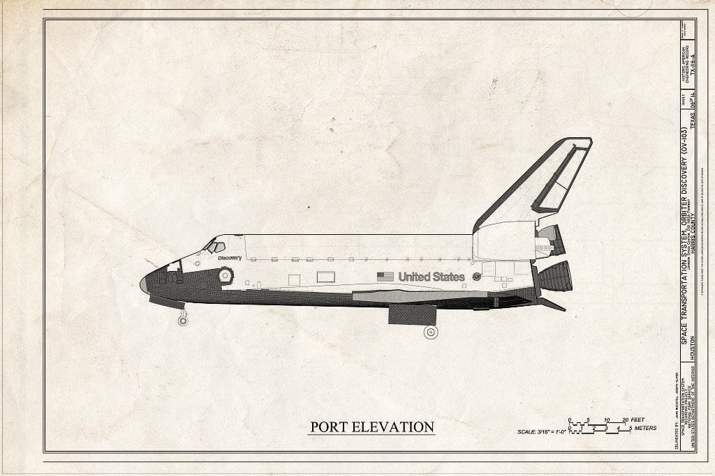 Discovery Space Shuttle Diagram