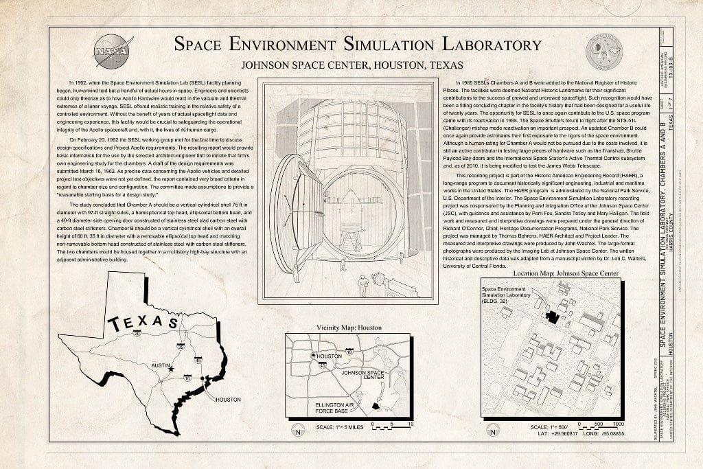 Blueprint Title Sheet - NASA Johnson Space Center, Building No. 32, Sp ...
