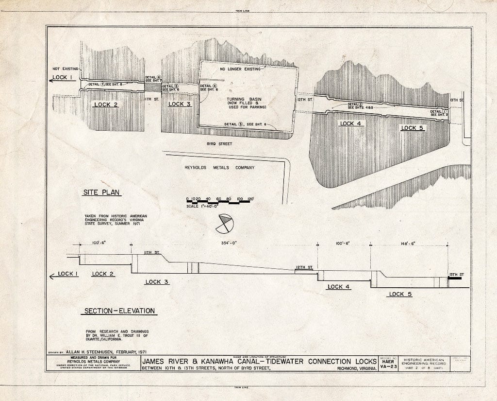 Blueprint HAER VA,44-Rich,100B- (Sheet 2 of 8) - James River & Kanawha ...