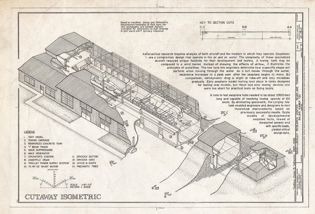 Blueprint Cutaway Isometric - NASA Langley Research Center, Seaplane T ...