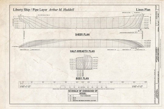 Blueprint Lines: Sheer Plan, Half-Breadth Plan, Body Plan - Arthur M ...