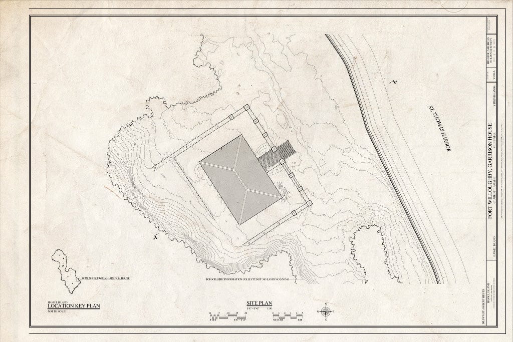 Blueprint Site Plan - Fort Willoughby, Garrison House, Charlotte Amali ...