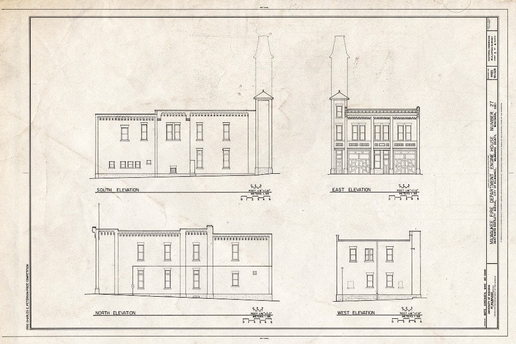 Blueprint HABS WIS,40-MILWA,45- (Sheet 3 of 4) - Milwaukee Fire Depart ...