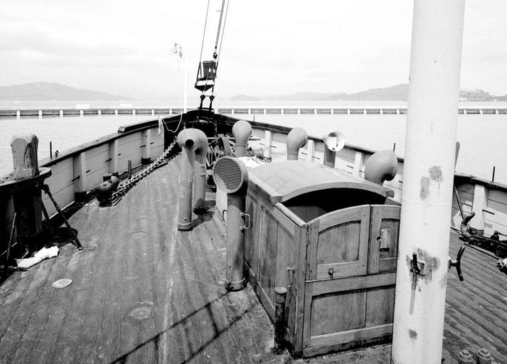 Historic Photo : Steam Tug EPPLETON HALL, Hyde Street Pier, San Franci ...