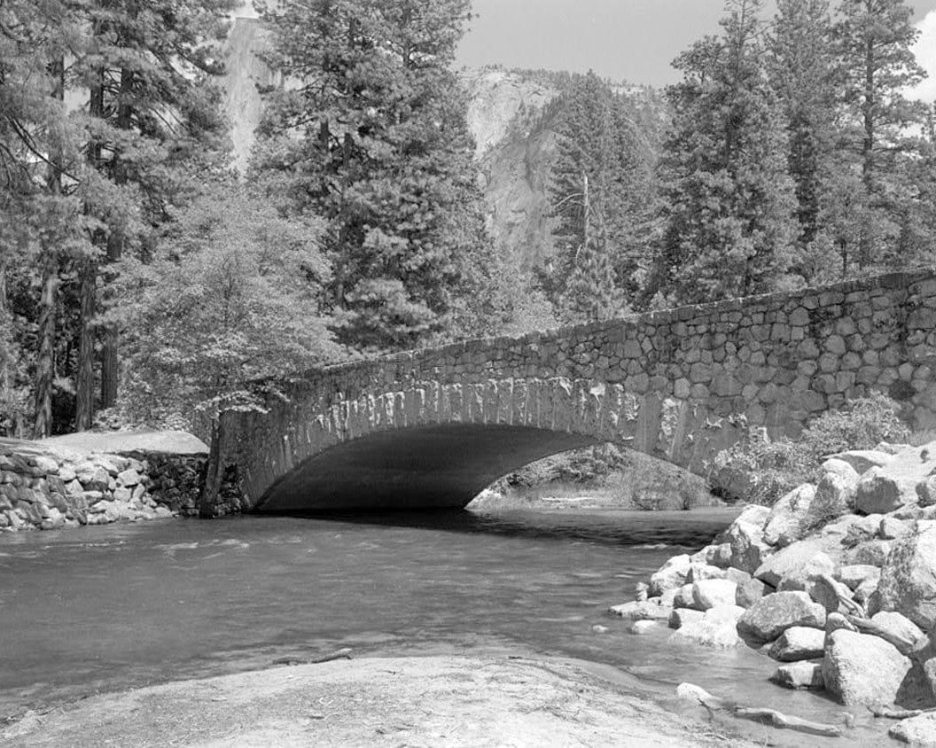 Historic Photo : Sugar Pine Bridge, Spanning Merced River on service r ...
