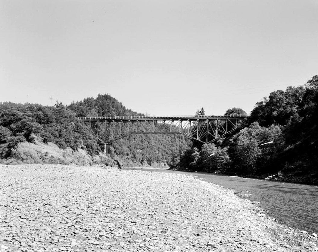 Historic Photo : South Fork Trinity River Bridge, State Highway 299 sp ...
