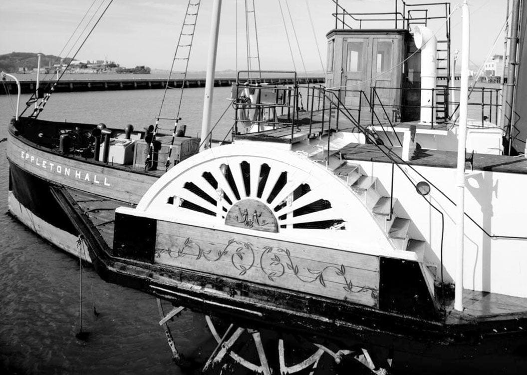 Historic Photo : Steam Tug EPPLETON HALL, Hyde Street Pier, San Franci ...