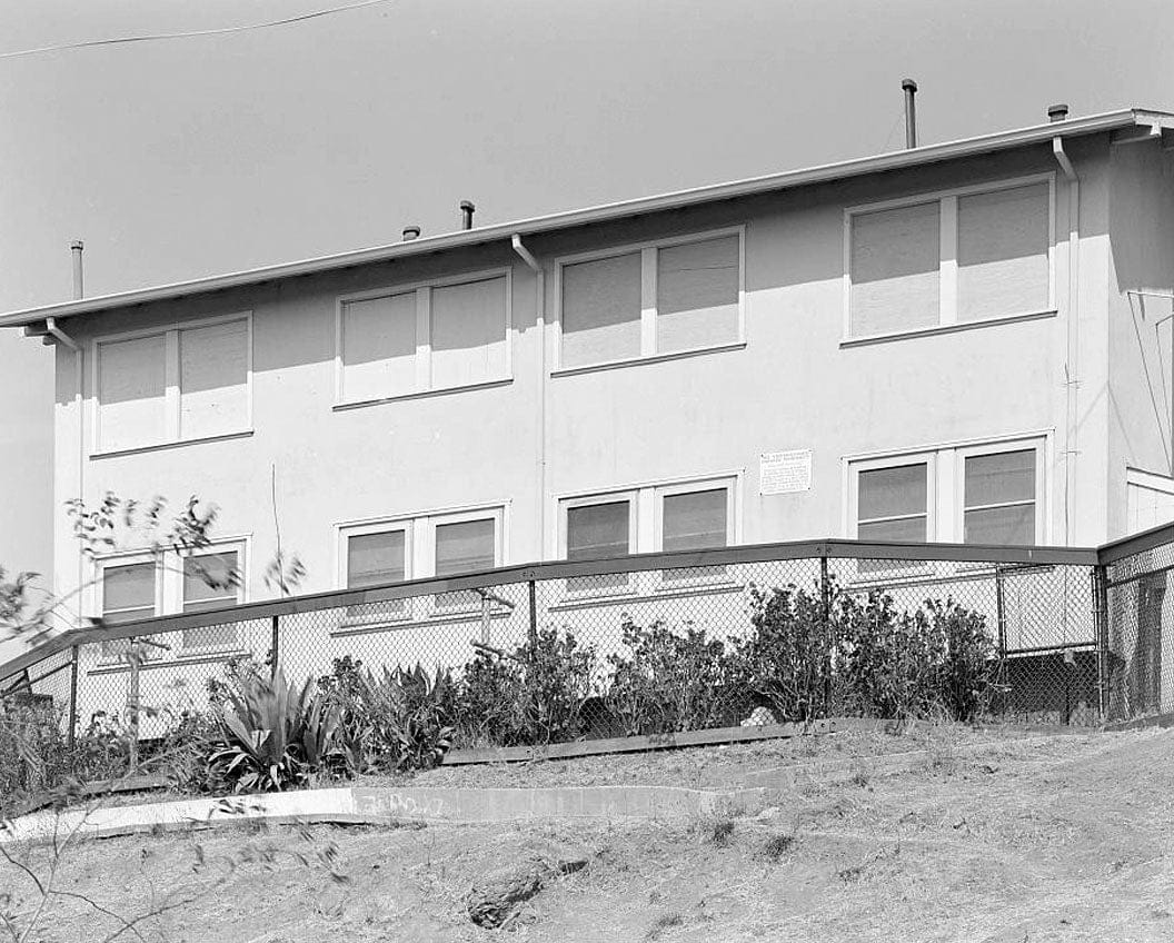 Historic Photo : Easter Hill Village, Building No. 30, Southwest corne ...