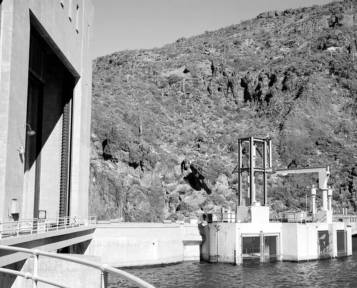 Historic Photo : Mormon Flat Dam, On Salt River, Eastern Maricopa Coun ...