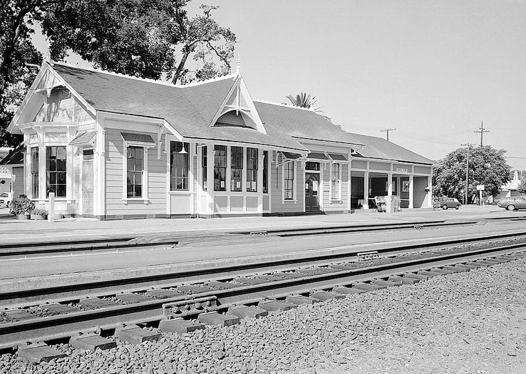 Historic Photo : San Francisco & San Jose Railroad Station, 1100 Merri ...
