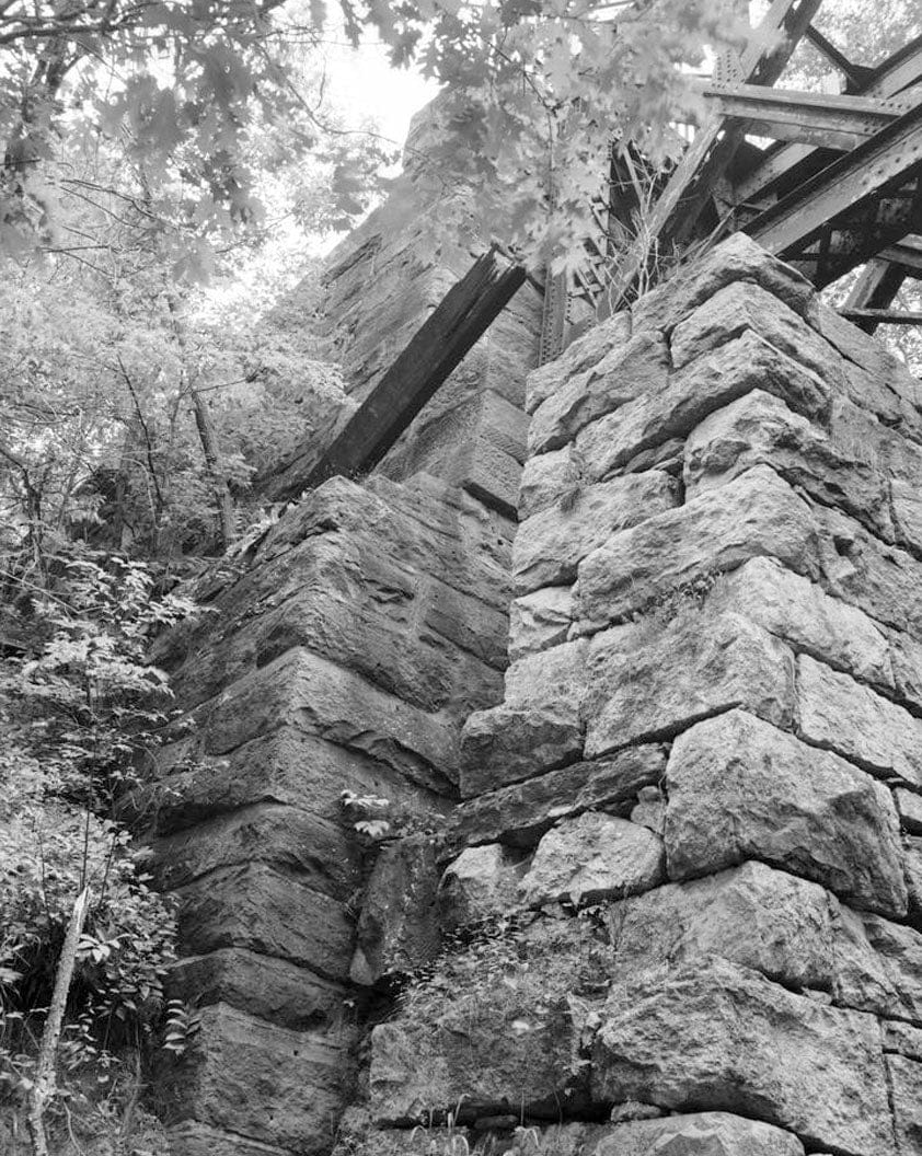 Historic Photo : Double Intersection Warren Truss Bridge, Spanning Bla ...