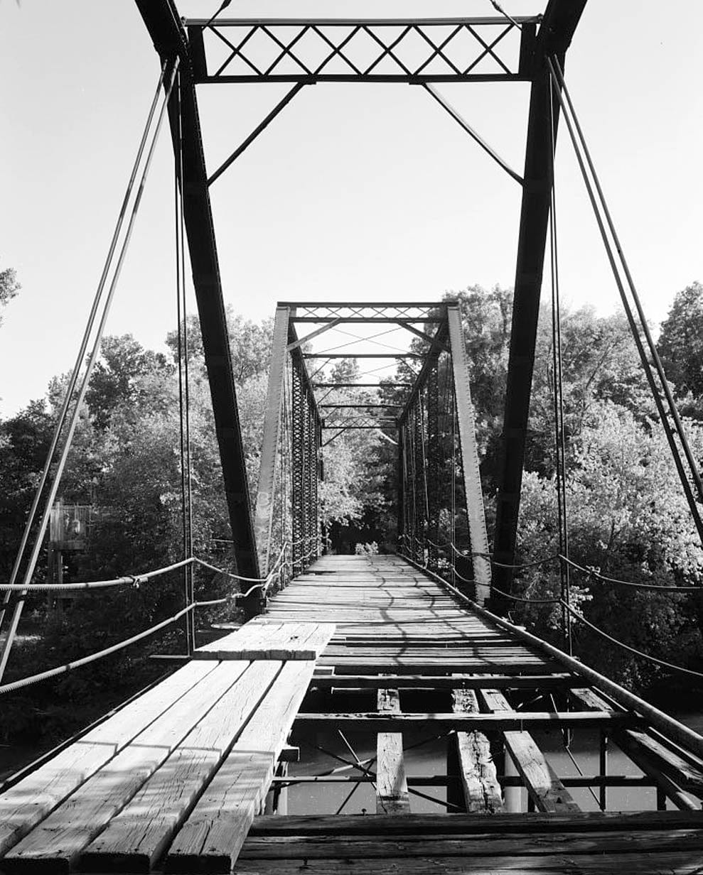 Historic Photo : Old River Bridge, Spanning Saline River at Old Milita ...