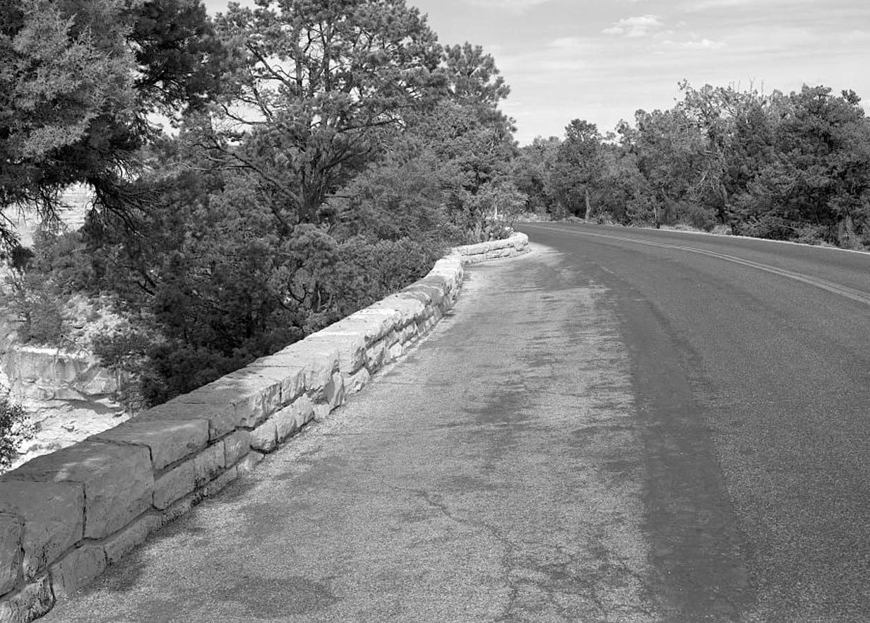 Historic Photo : West Rim Drive, Between Grand Canyon Village & Hermit ...