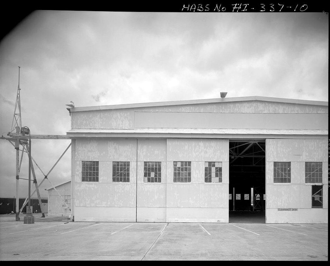 Historic Photo : U.S. Naval Base, Pearl Harbor, Seaplane Hangar, Lexin ...