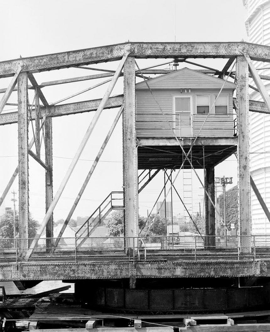 Historic Photo : Chapel Street Swing Bridge, Spanning Mill River on Ch ...