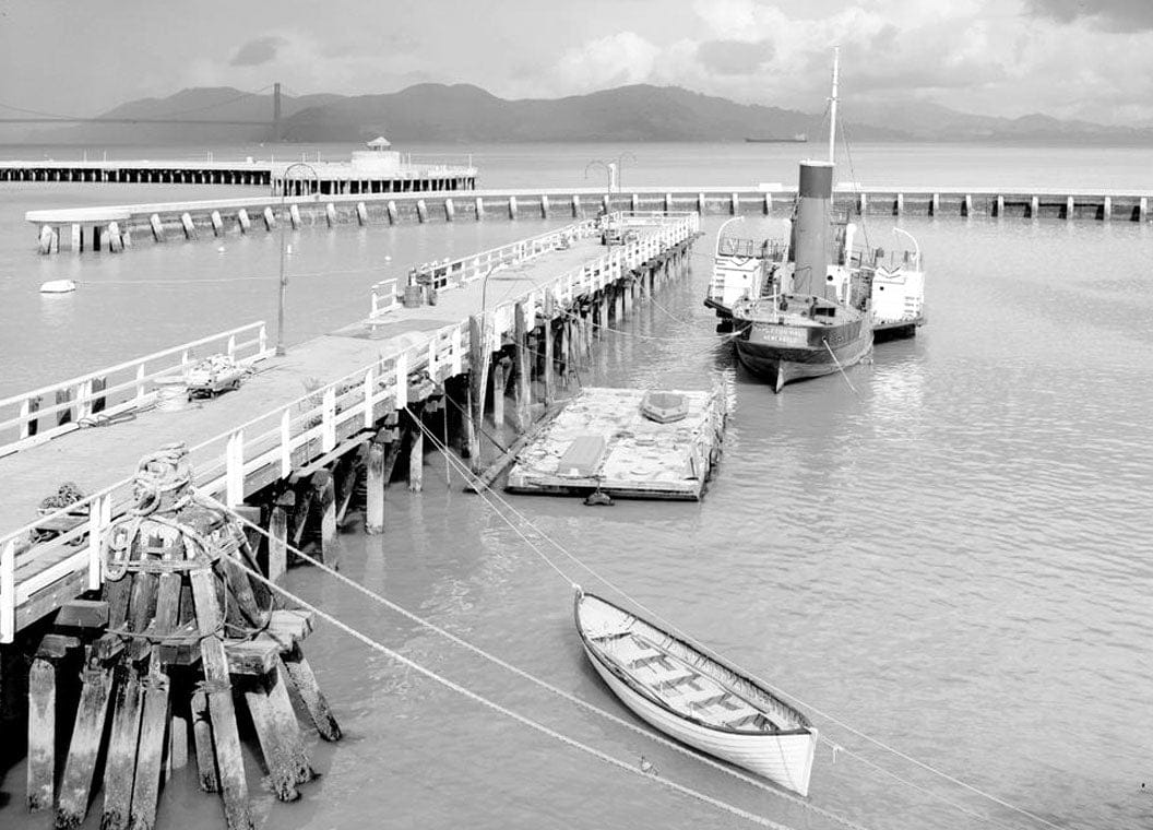 Historic Photo : Steam Tug EPPLETON HALL, Hyde Street Pier, San Franci ...