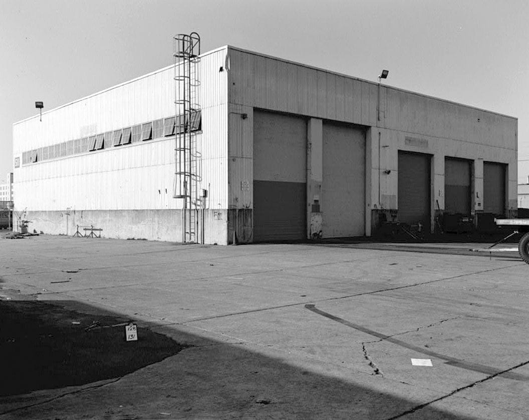Historic Photo : Oakland Naval Supply Center, Locomotive & Crane Shed ...