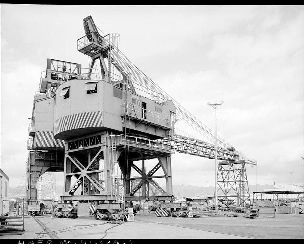 Historic Photo : U.S. Naval Base, Pearl Harbor, Exterior Cranes, 25-To ...