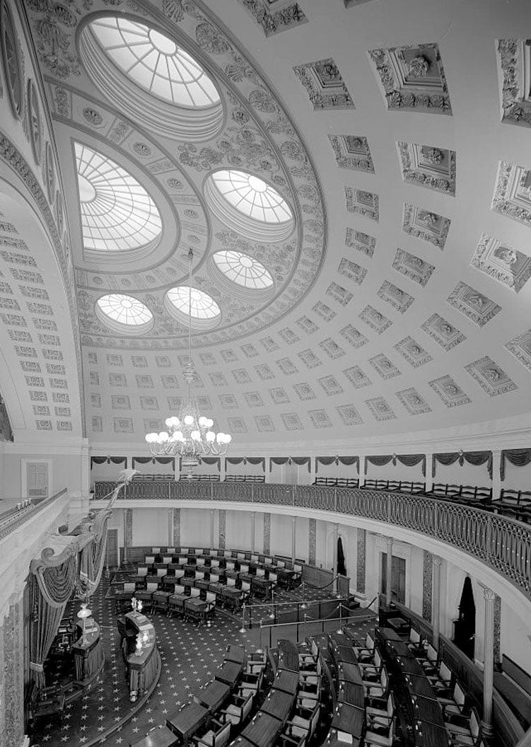 Historic Photo : U.S. Capitol, Old Senate Chamber, Intersection of Nor ...