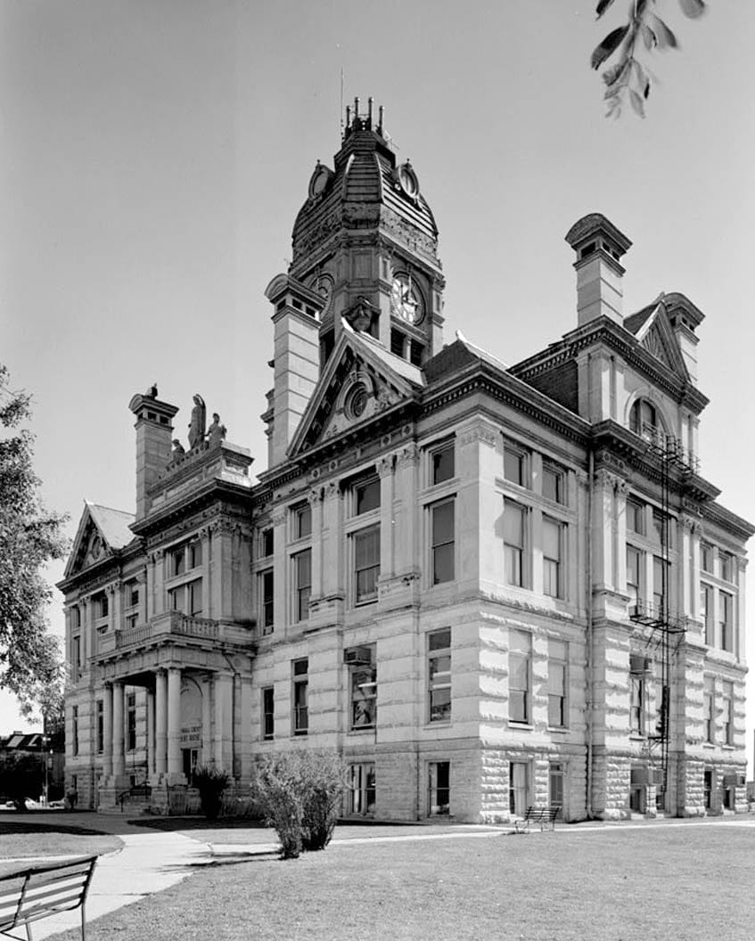 Historic Photo : Marshall County Courthouse, Square by Center, Main ...