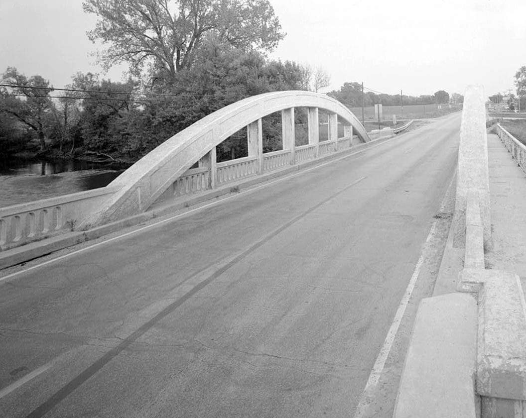 Historic Photo : Taylor Bridge, Spanning Winnebago River, U.S. Route 1 ...