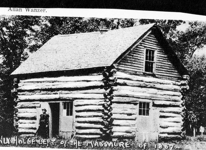 Historic Photo : Rowland Gardner Log Cabin, Monument Street, Arnolds P ...