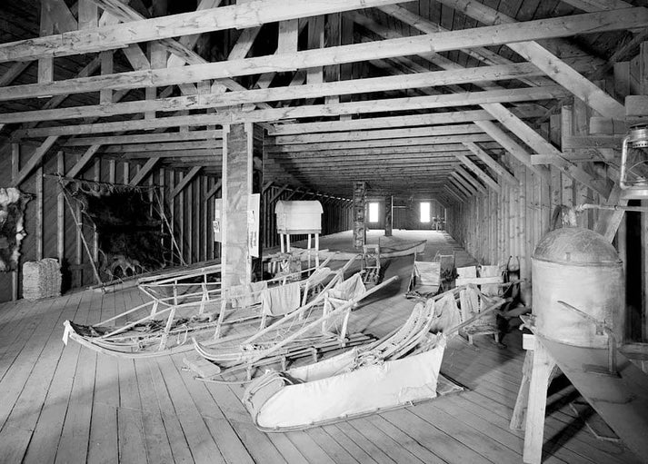 Historic Photo : Fort Egbert, Mule Barn, Yukon River at Mission Creek ...