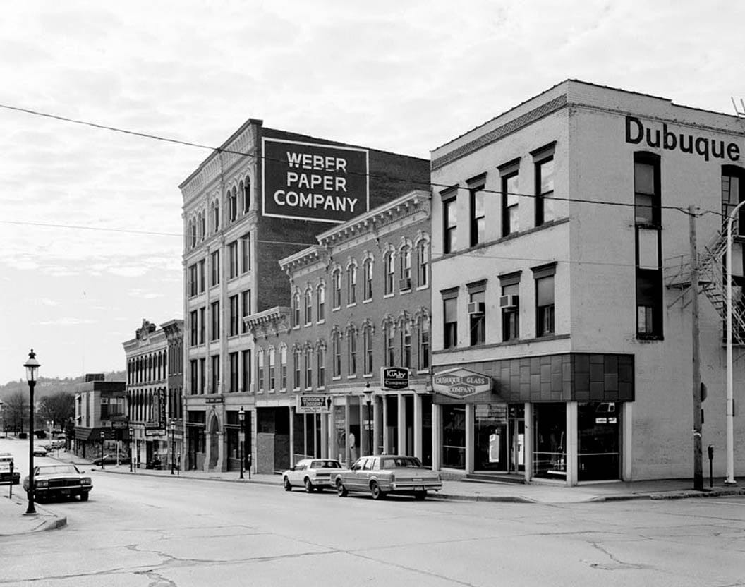 Historic Photo : Dubuque Commercial & Industrial Buildings, Dubuque, D ...