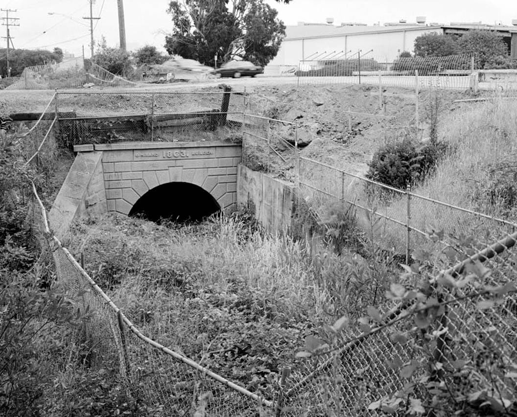 Historic Photo : Cut Stone Bridge, Southern Pacific Railroad line span ...