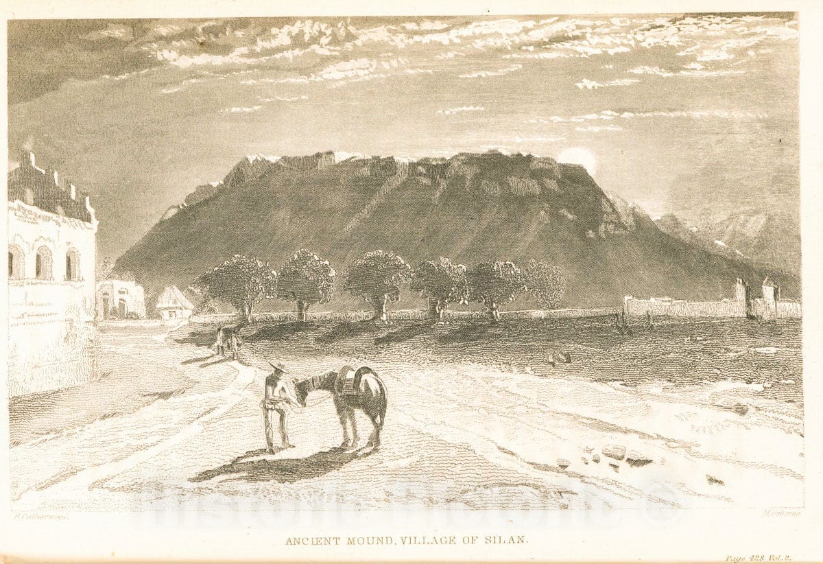 Art Print : 1843, Ancient Indian map of Mani. - Vintage Wall Art ...