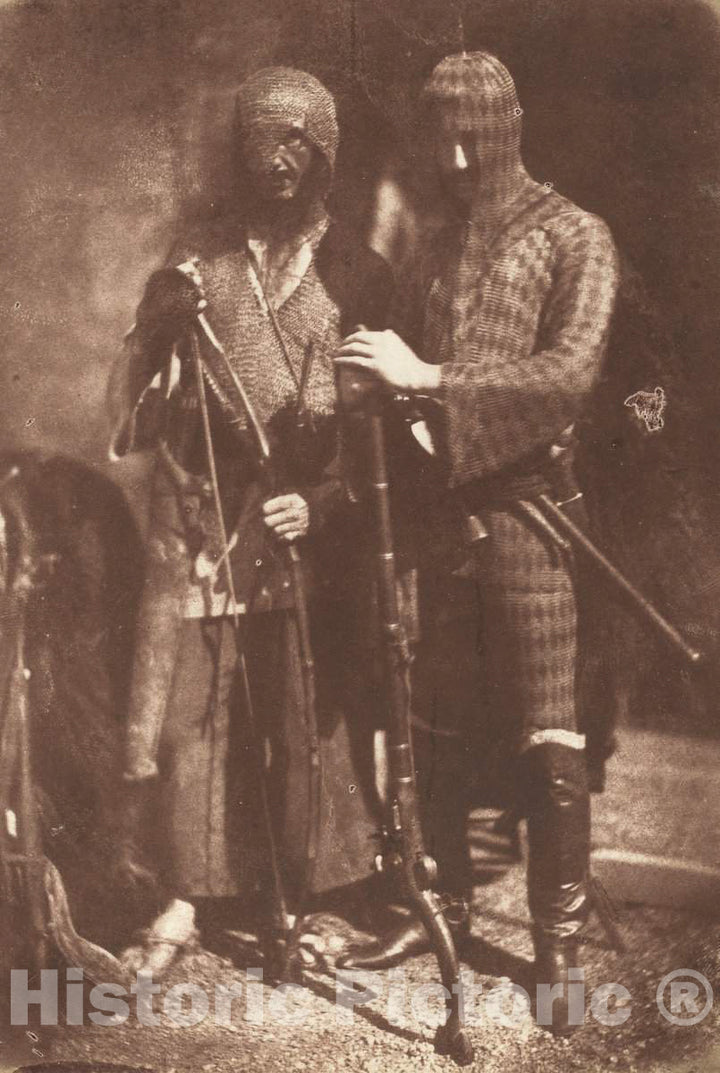 Art Print : Octavius Hill and Adamson, Afghans or Circassian Armour, 1 ...