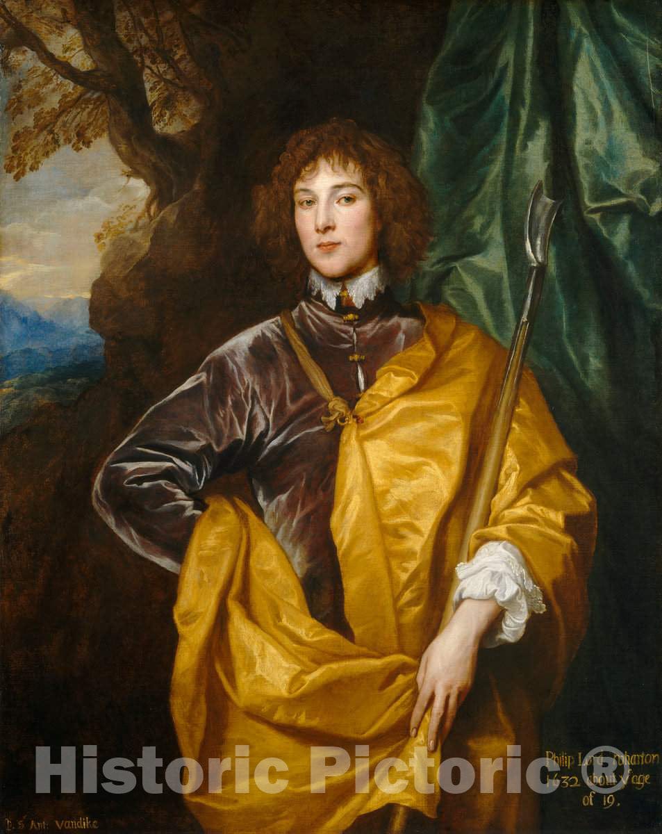 Art Print : Sir Anthony Van Dyck, Philip, Lord Wharton, 1632 - Vintage ...
