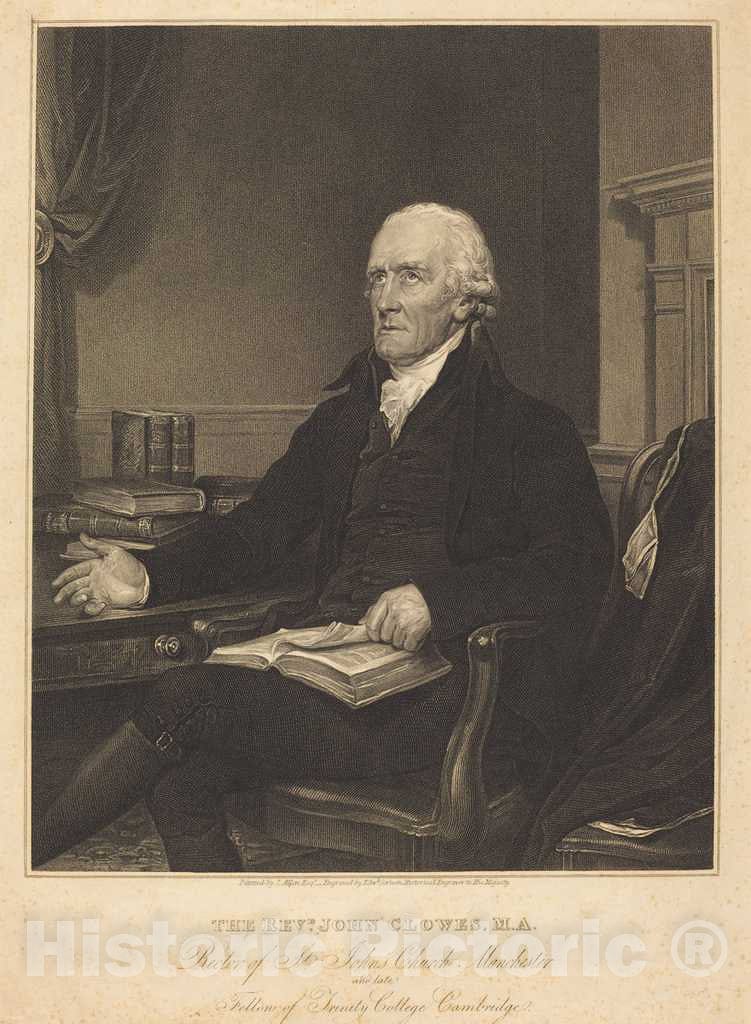 Art Print : Scriven After Allen, Rev. John Clowes, 1820 - Vintage Wall ...