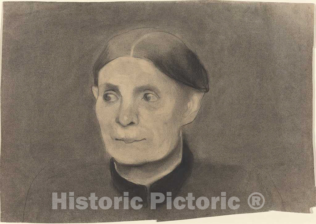 Art Print : Paula Modersohn-Becker, Portrait of a Woman, 1898 - Vintag ...