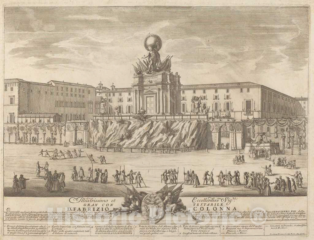 Art Print : Frezza After Alessandro Specchi, The Temple of Janus, for ...