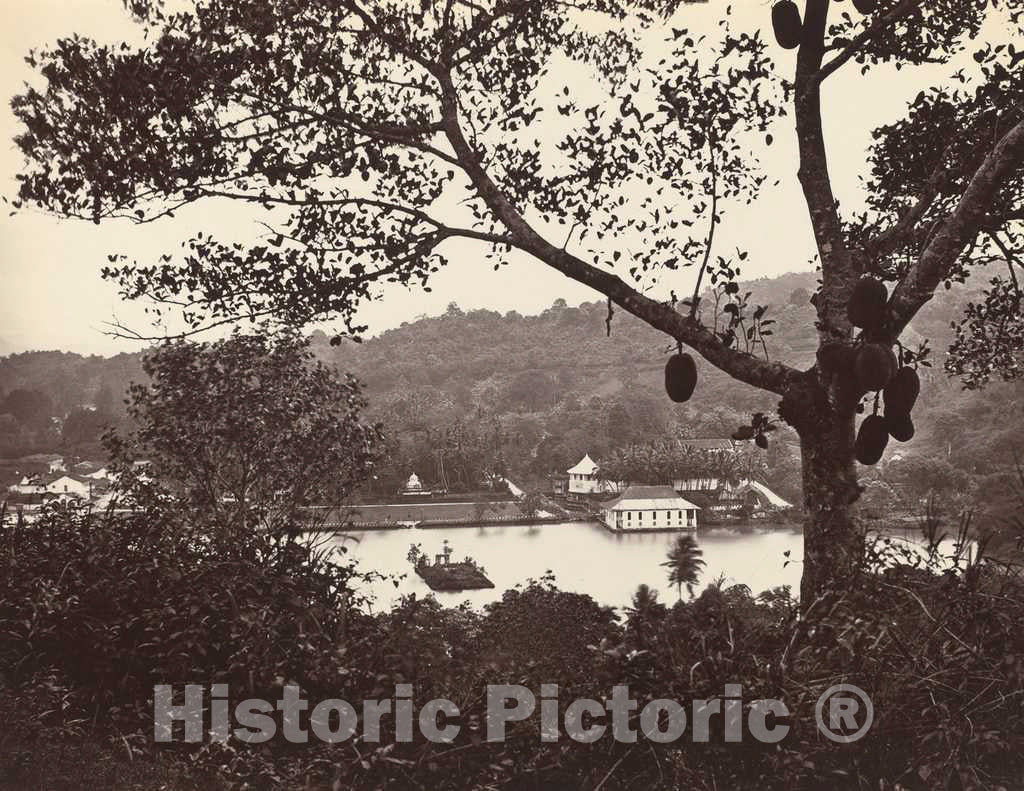 Art Print : Samuel Bourne, A Peep from Upper Lake Road Showing Temple ...