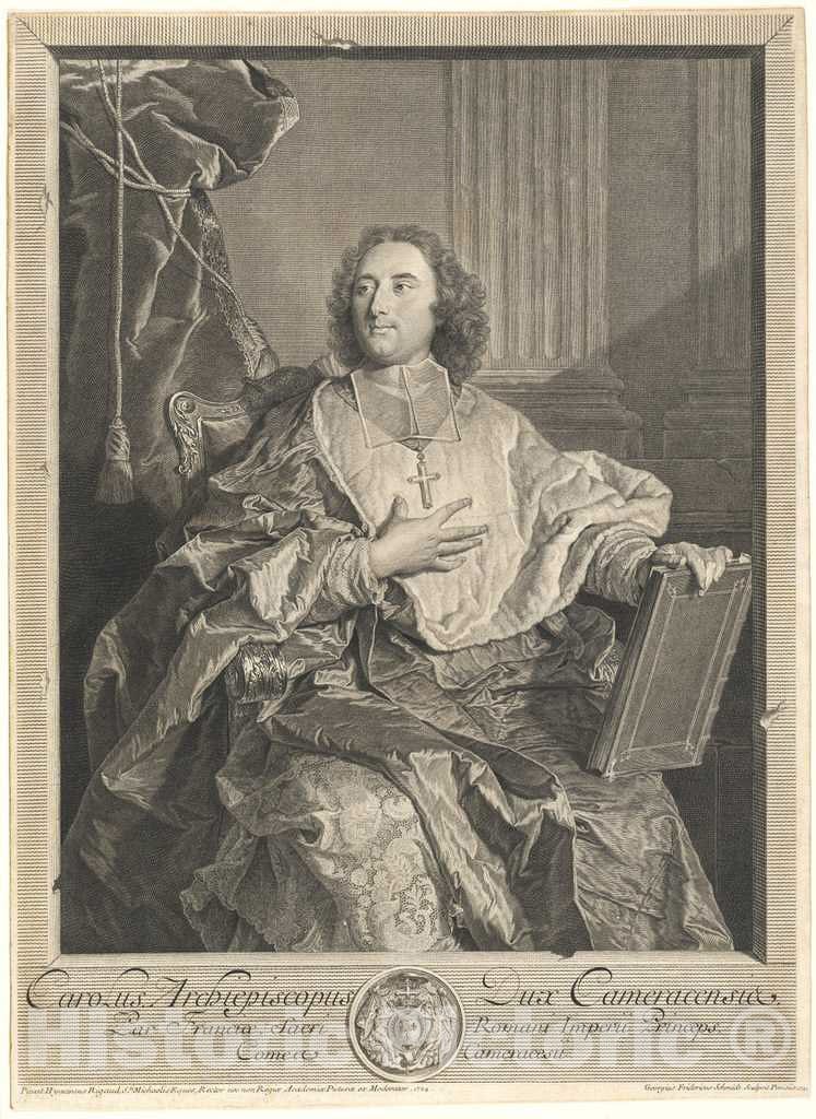 Art Print : Schmidt After Rigaud, Monseigneur Louis-Charles d'OrlÃ©ans ...