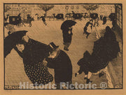 Art Print : FÃ©lix Vallotton, L'Averse (The Shower), 1894 - Vintage Wa ...