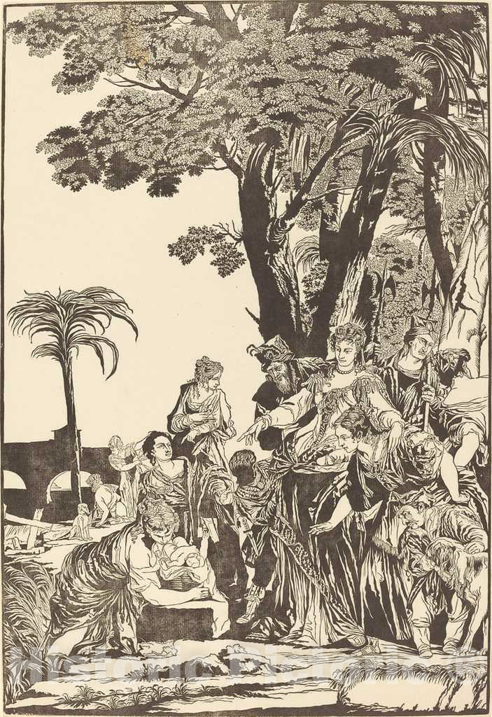 Art Print : Jackson After Veronese, The Finding of Moses, 1741 - Vinta ...