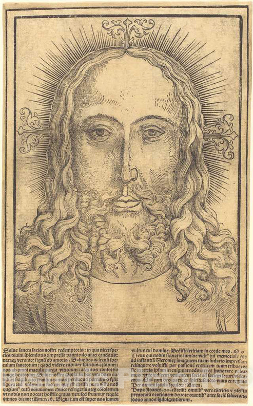 Art Print : The Head of Christ, c.1505 - Vintage Wall Art – Historic ...