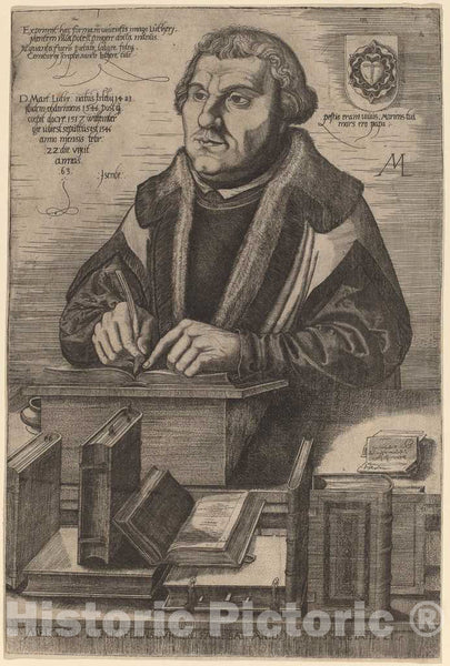 Art Print : Melchior Lorch, Martin Luther, 1548 - Vintage Wall Art ...
