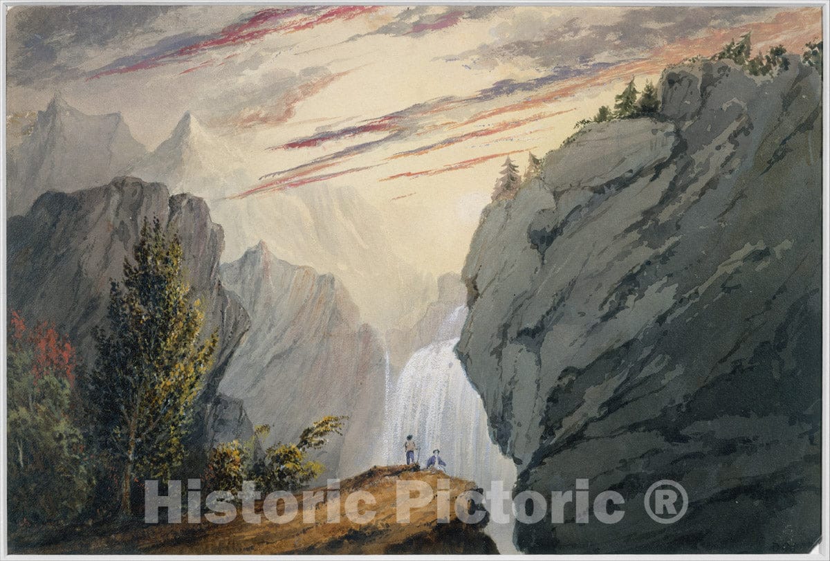 David Claypoole Johnston - at The Waterfall – Historic Pictoric