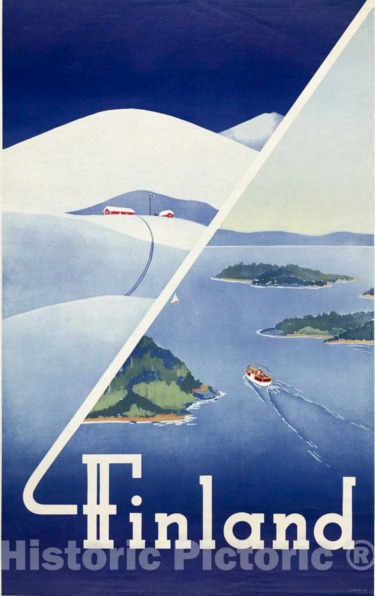 Vintage Poster - Finland - E. HÃ¶lttÃ¤ '48., Historic Wall Art ...
